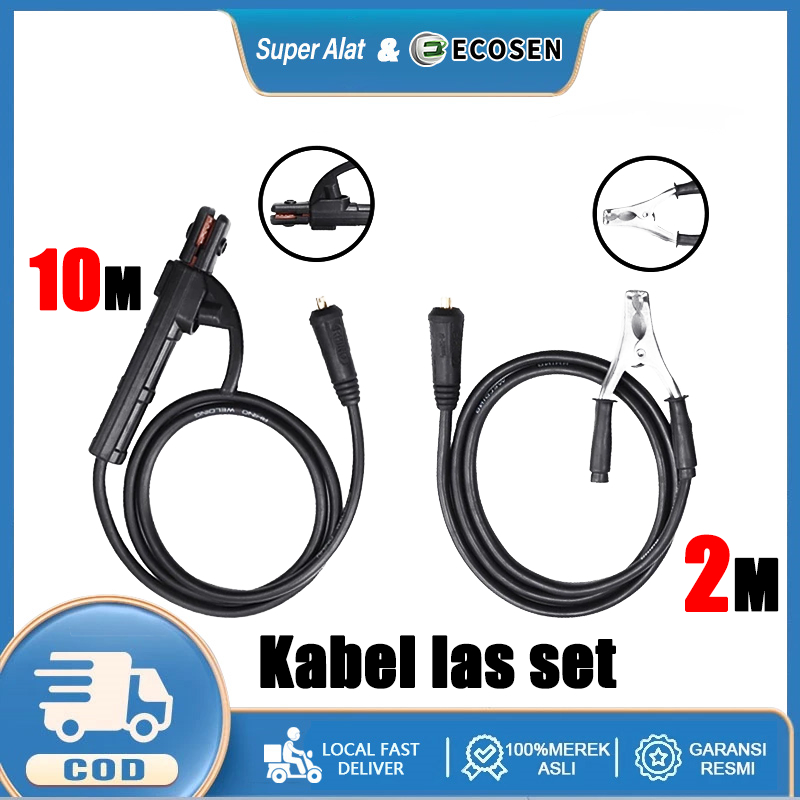 Jual Super Alat Kabel las set 2/3/5/10 meter Welding Cable Set Tang Las ...