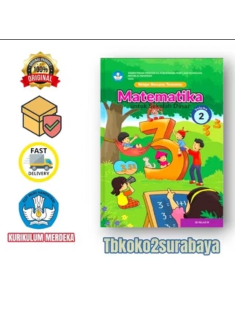Jual BUKU PAKET MATEMATIKA KELAS 3 SD VOL 2 KURIKULUM MERDEKA | Shopee ...