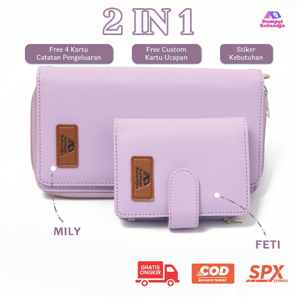 Jual Dompet Keluarga - Paket Hemat Dompet Budgeting Pengatur Keuangan ...
