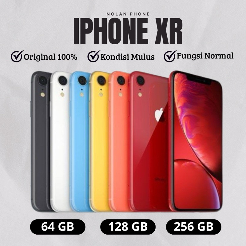 Jual Iphone XR 64GB/128GB/256GB Second Bekas 100% Original Fullset | Shopee Indonesia