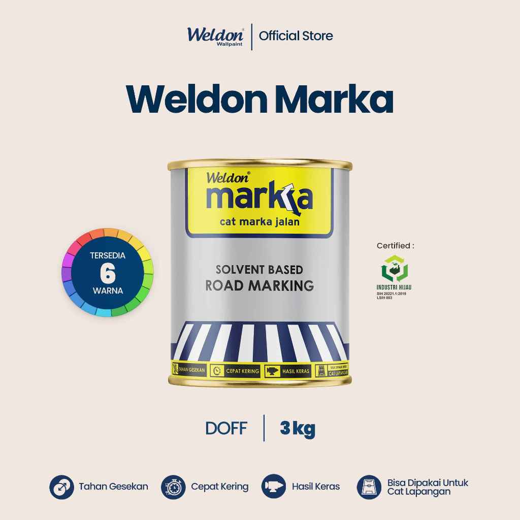 Jual Cat Jalan - Weldon Markka (3kg) | Shopee Indonesia