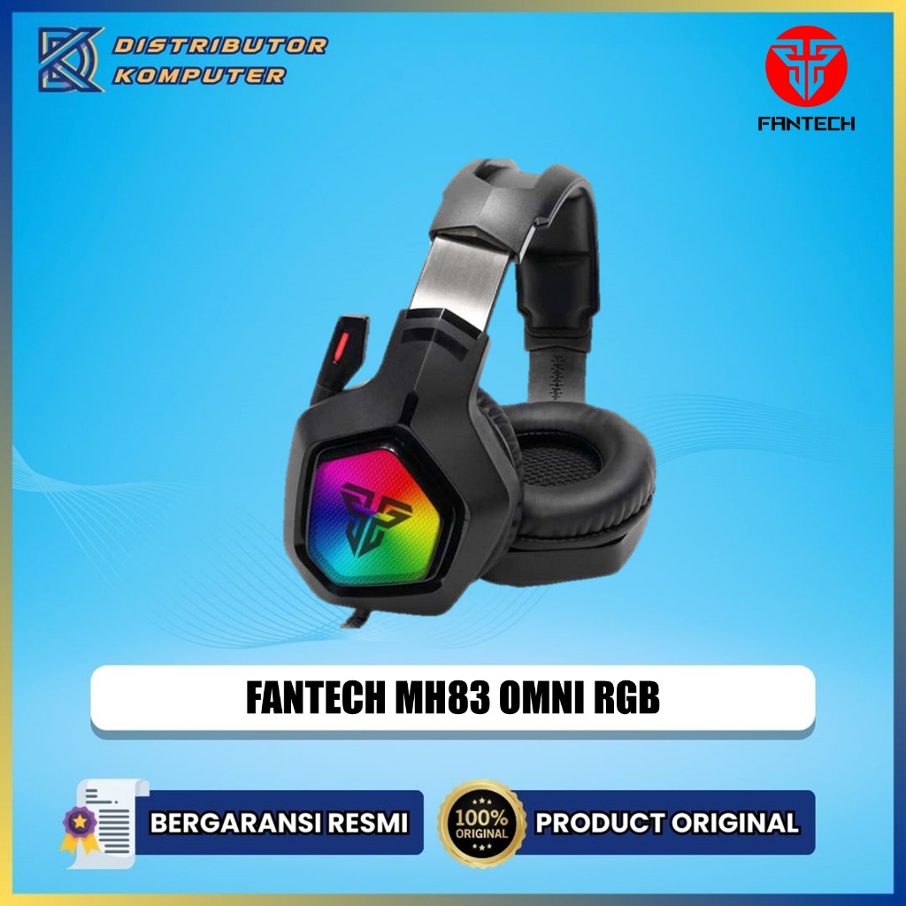 Jual FANTECH HEADSET GAMING MH83 OMNI RGB - HEADSET FANTECH MH-83 ...