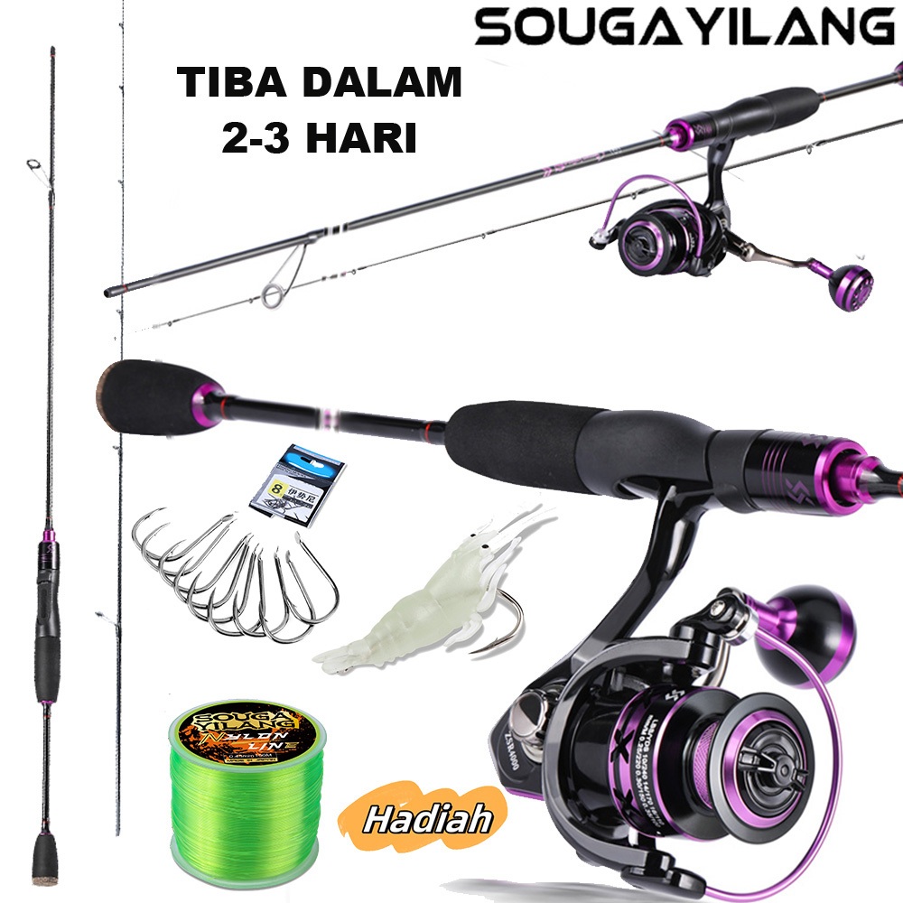 Jual Sougayilang Pancingan Set Lengkap Joran Pancing 1.8m 2.1m Dan Reel ...