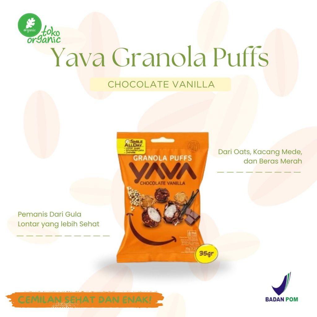 Jual YAVA Granola Puffs Cemilan dari Granola Cocok untuk Diet, Granola ...