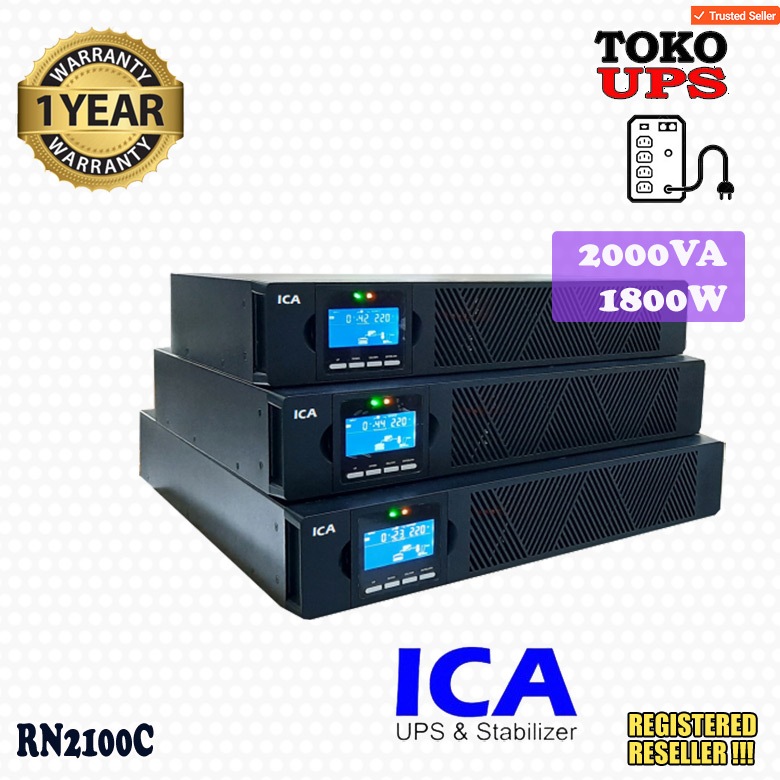 Jual UPS Online Rackmount ICA RN2100C 2000VA 1800W Pure Sinewave ...