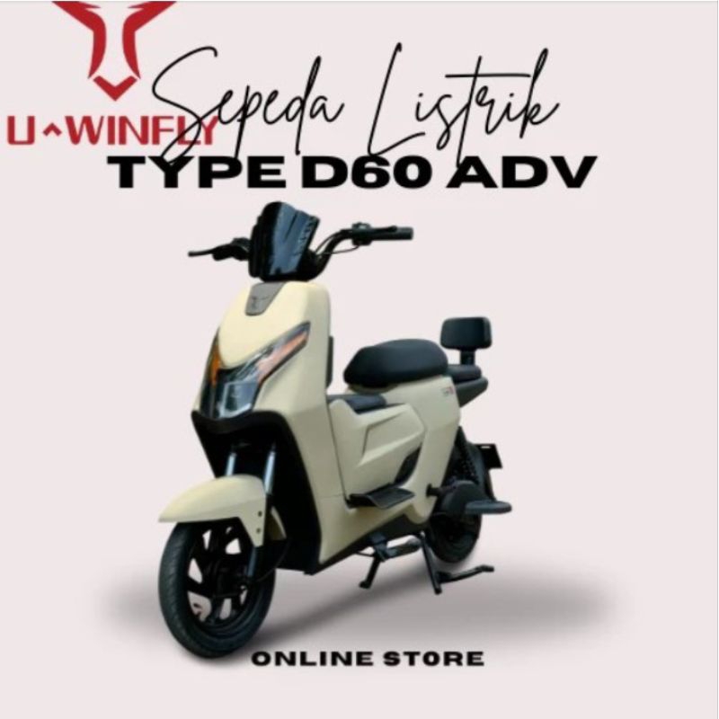 Jual SEPEDA LISTRIK UWINFLY D65 // D65 ADV // D60 ADV | Shopee Indonesia