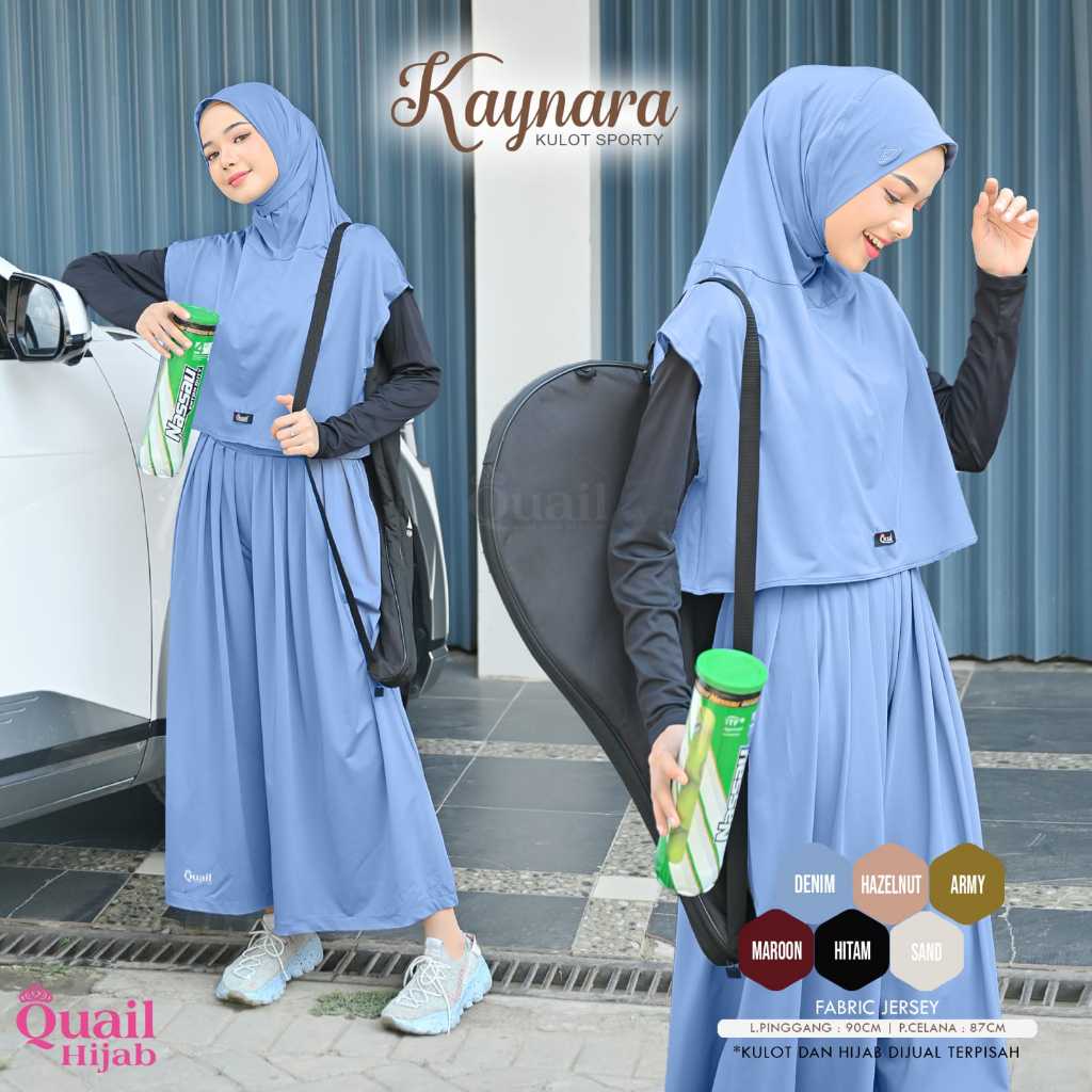 Jual Kaynara Kullot Sporty ORiginal Quail Hijab Jilbab Wanita Size Sesuai FOTO | Shopee Indonesia