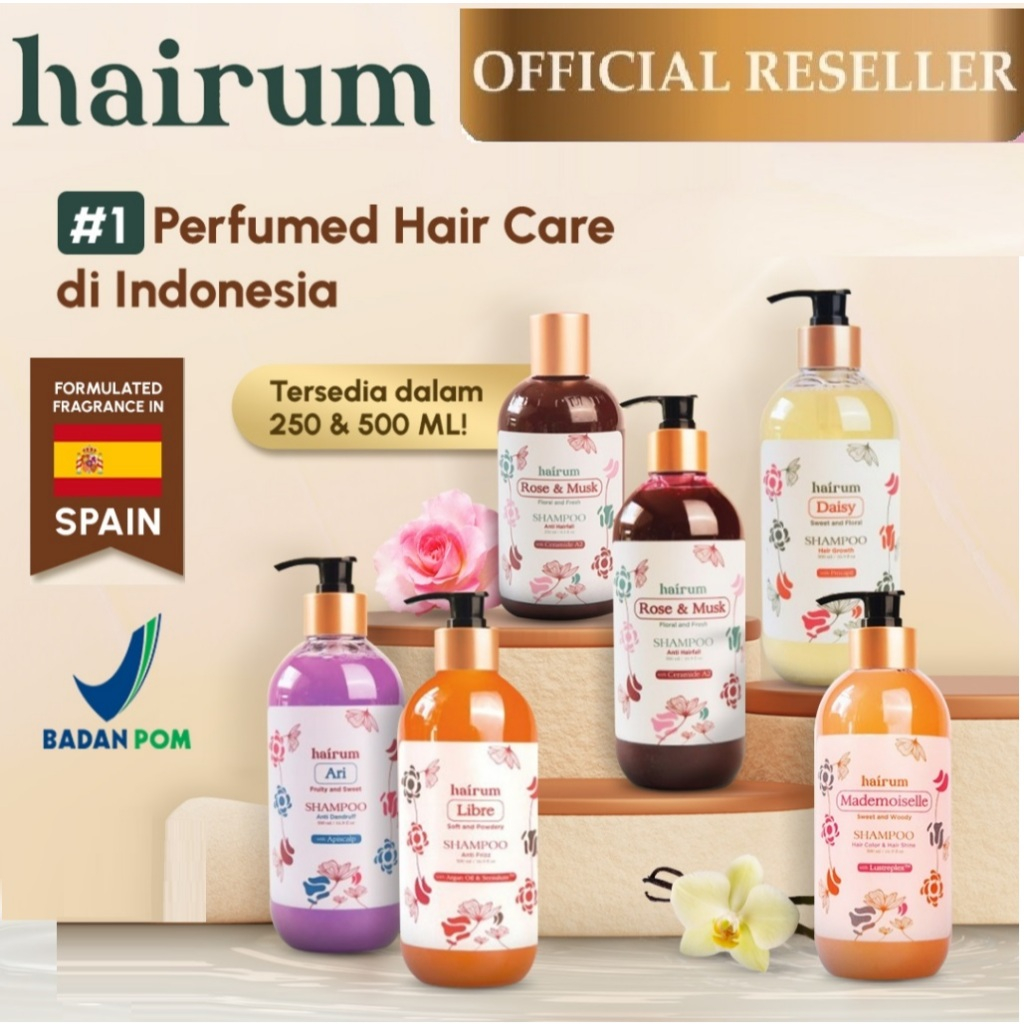 Jual HAIRUM Daisy Ari Libre Mademoiselle Rose & Musk Perfume Shampoo ...