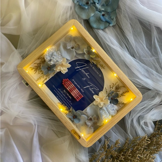 Jual Frame Mahar Pernikahan Akrilik Transparan Farme Mahar Ivy ...