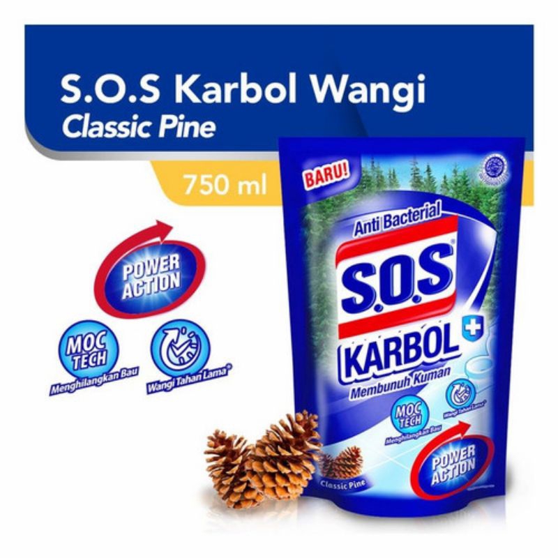 Jual SOS Karbol Wangi 750ml | Shopee Indonesia