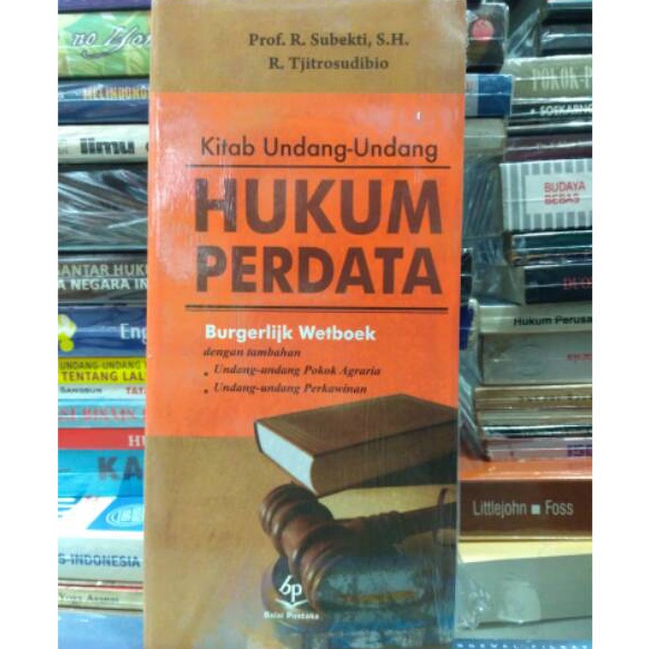 Jual FG2 Kitab Undang Undang Hukum Peta Prof R Subekti SH | Shopee ...