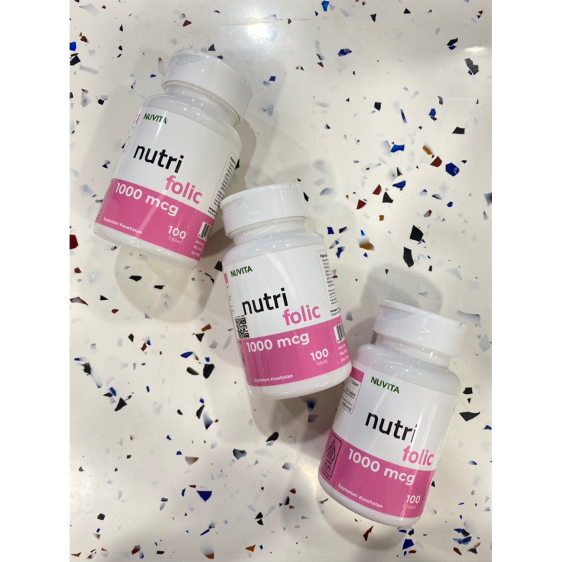 Jual NUVITA NUTRI FOLIC 1000mcg / FOLIC ACID / ASAM FOLAT 1mg | Shopee ...