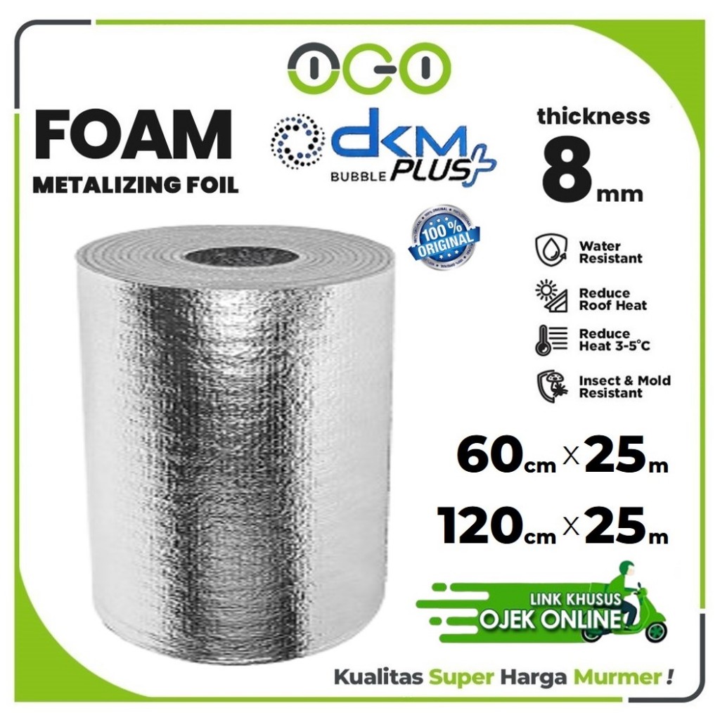 Jual Peredam Panas Atap Rumah DKM Tebal 8mm /Bubble Insulation ...
