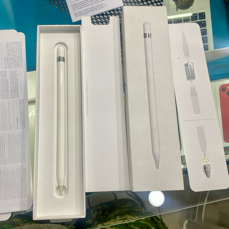 Jual apple pencil gen 1 fullset original pen stylus normal connect | Shopee Indonesia