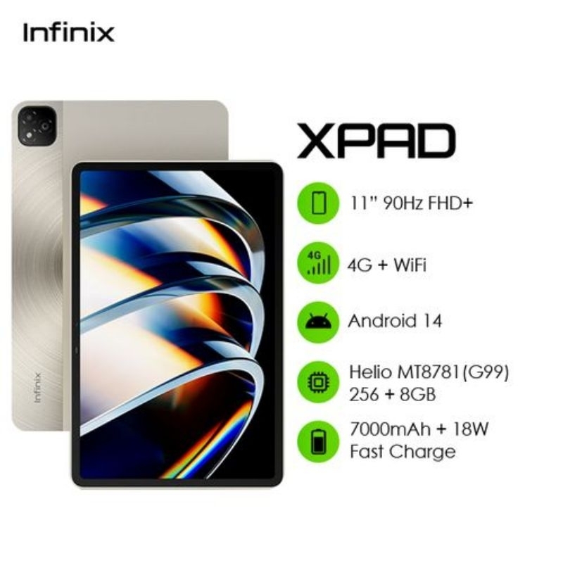 Jual INFINIX XPAD 4/128 BLUE (WIFI ONLY)+KEYBOARD BLUETOOTH, INFINIX ...