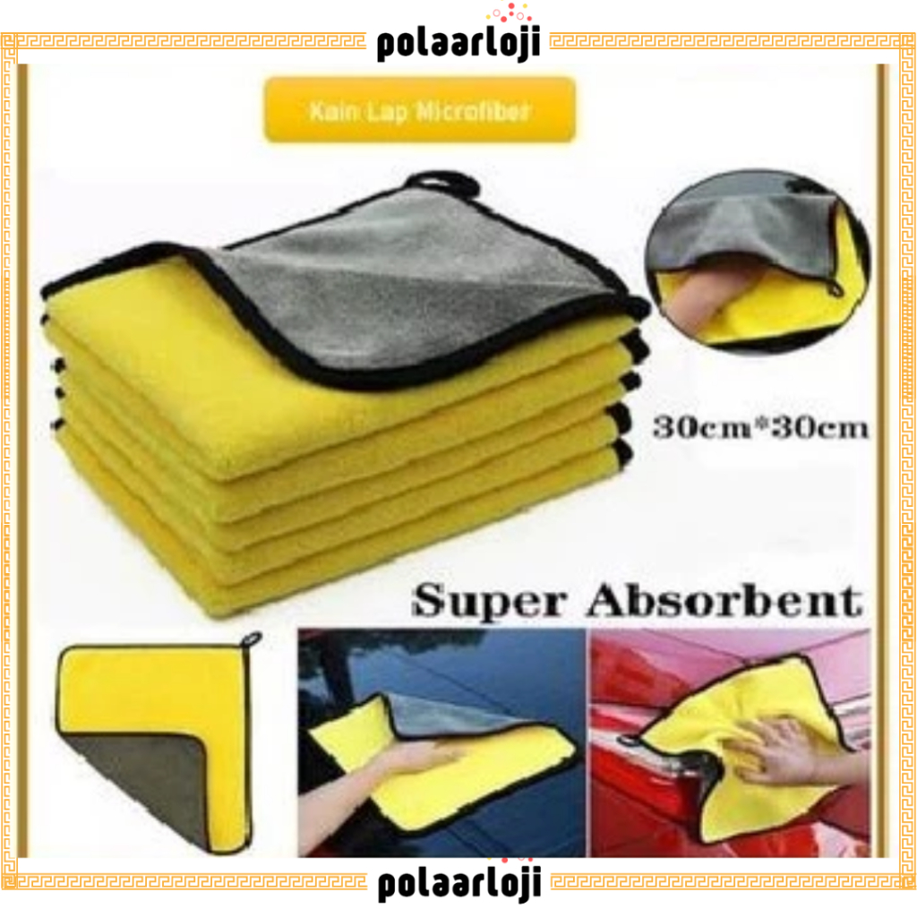 Jual PA Kain Lap Microfiber 30x30 Mobil Motor Lap Kaca Meja Lembut ...