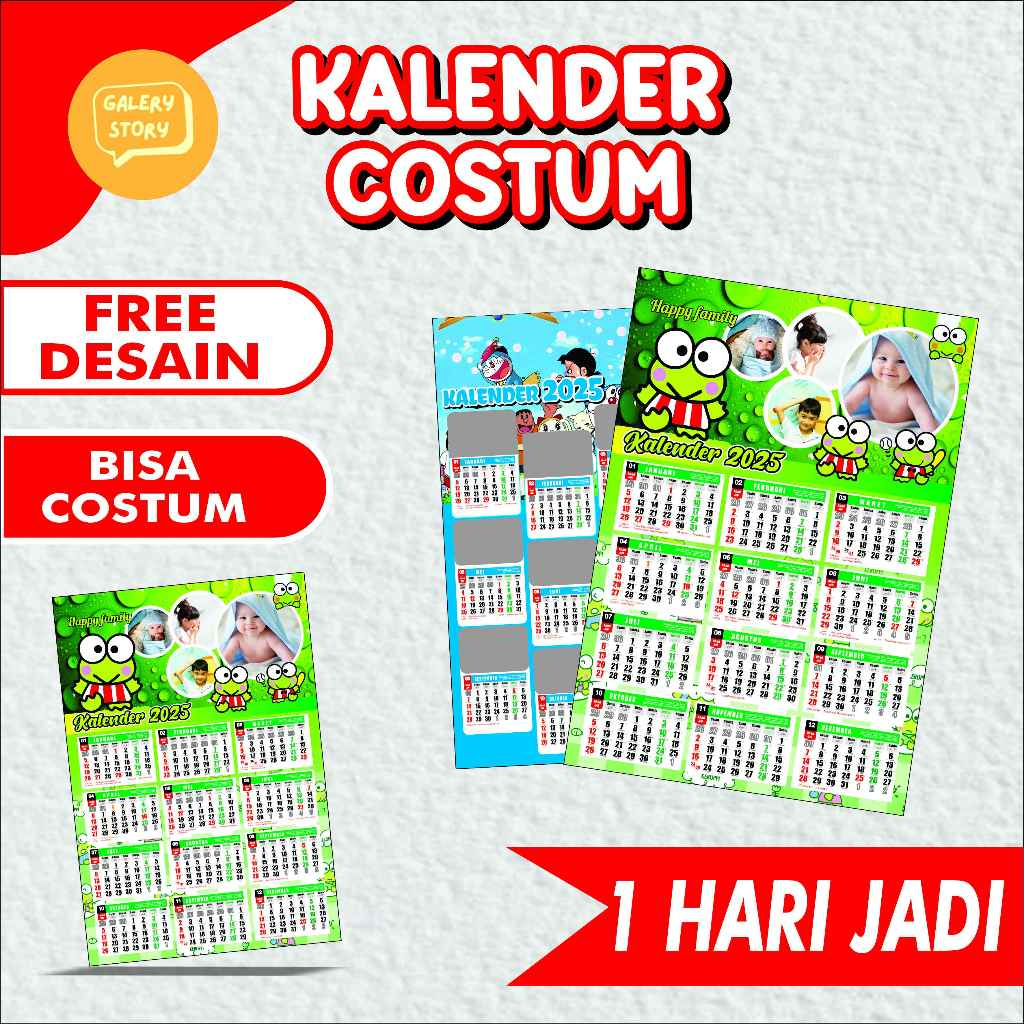 Jual KALENDER 2025/KALENDER KARAKTER/KALENDER TOKO/PERUSAHAAN/KALENDER ...
