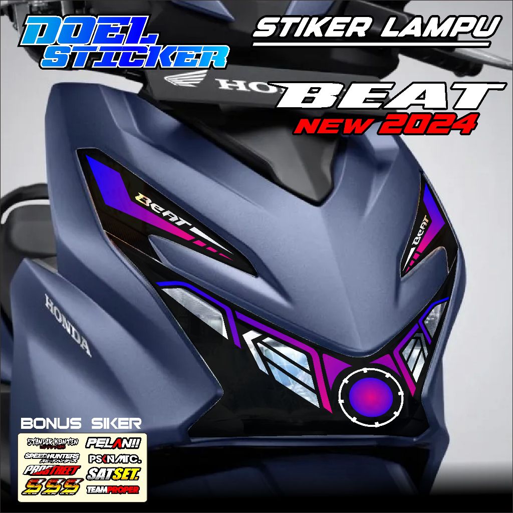 Jual Sticker Variasi Lampu Alis Motor BEAT STREET 2024 BEAT SPORTY 2024 ...