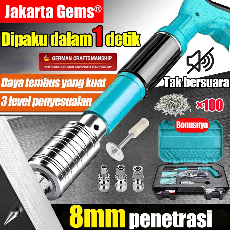 Jual ⚡Mini T500⚡Paku Nail Gun pistol paku paku beton paku tembak Beton ...
