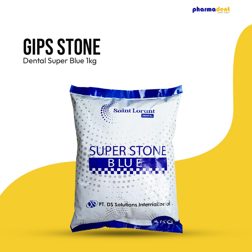 Jual Pharmadent - Dental Stone Gips Stone Super Blue 1Kg | Shopee Indonesia