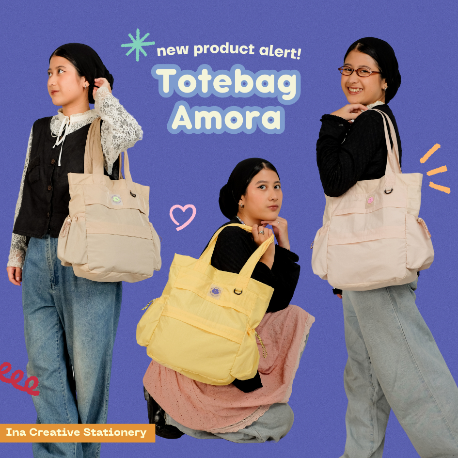 Jual Totebag Amora Ina Creative| Classic simple| Tote bag Parasut ...