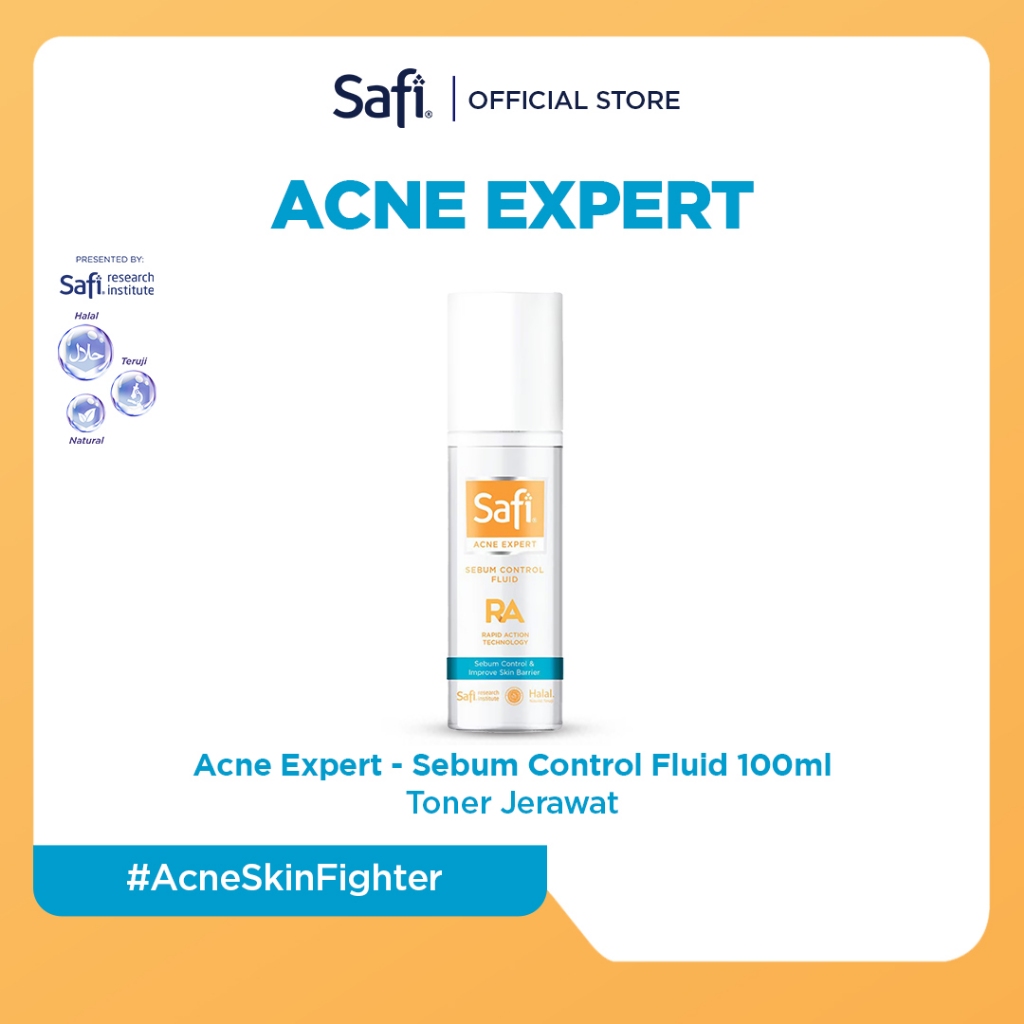 Jual SAFI - Acne Expert - Sebum Control Fluid 100ml - Toner Jerawat ...