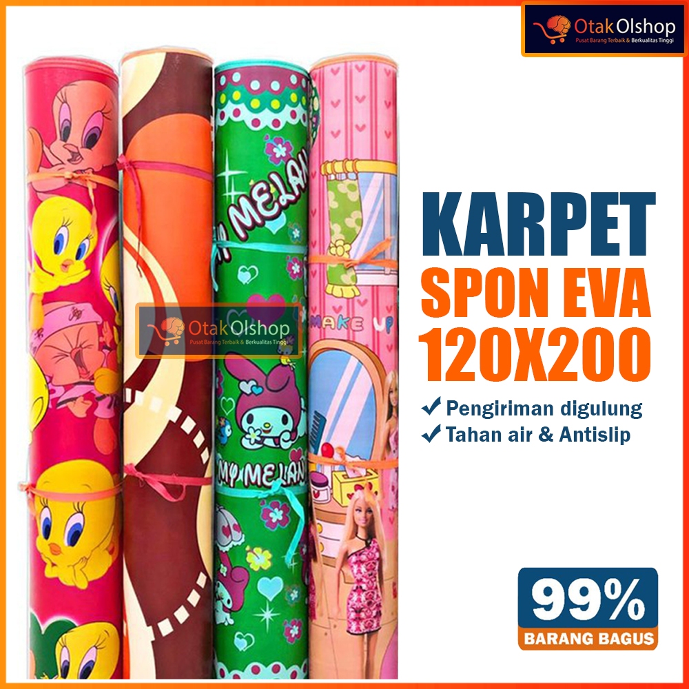 Jual Tikar spons karpet lantai 120x200 / karpet spon karakter/ tikar ...