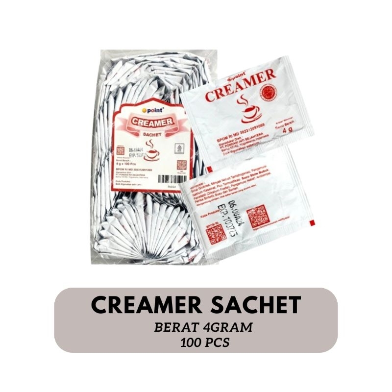 Jual Creamer Sachet 4 gram Isi 100 Krimer Bubuk | Shopee Indonesia