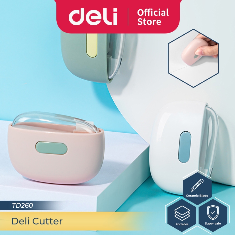 Jual Deli Mini Cutter / Pisau Potong Pembuka Paket Pisau Ceramic TD260 ...
