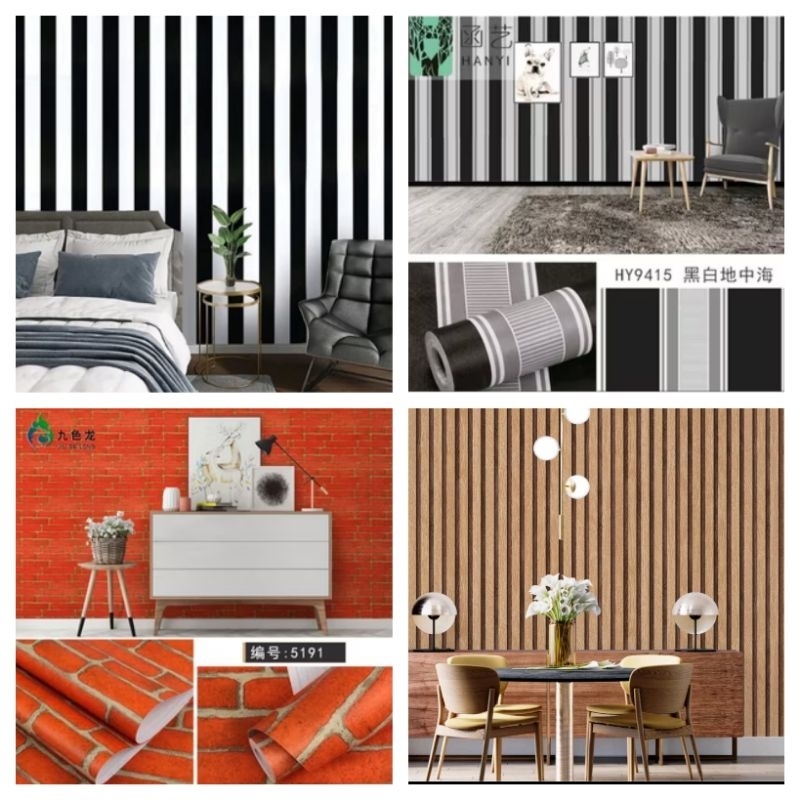 Jual Wallpaper Dinding Panel Abu Wallpaper Ruang Tamu Motif Panel Abu ...