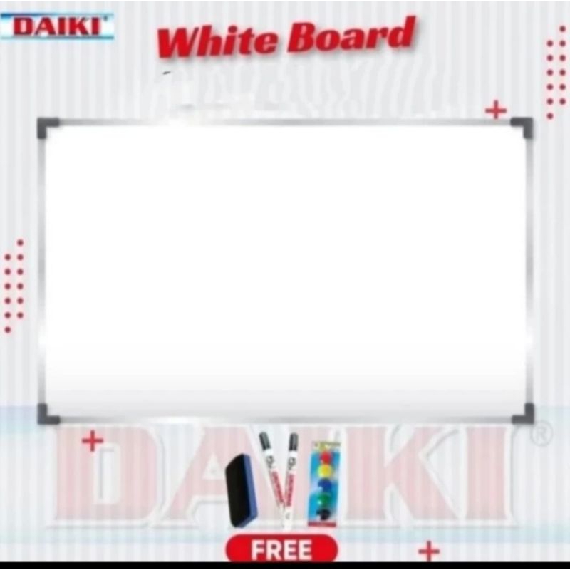 Jual DAIKI Papan tulis white board Single face Magnetic Gantung 100 x ...