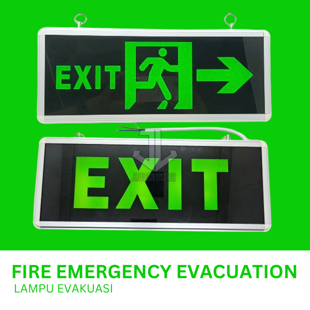 Jual HINOLUX LAMPU EXIT RUN EVAKUASI FIRE EMERGENCY EVACUATION SIGN ...