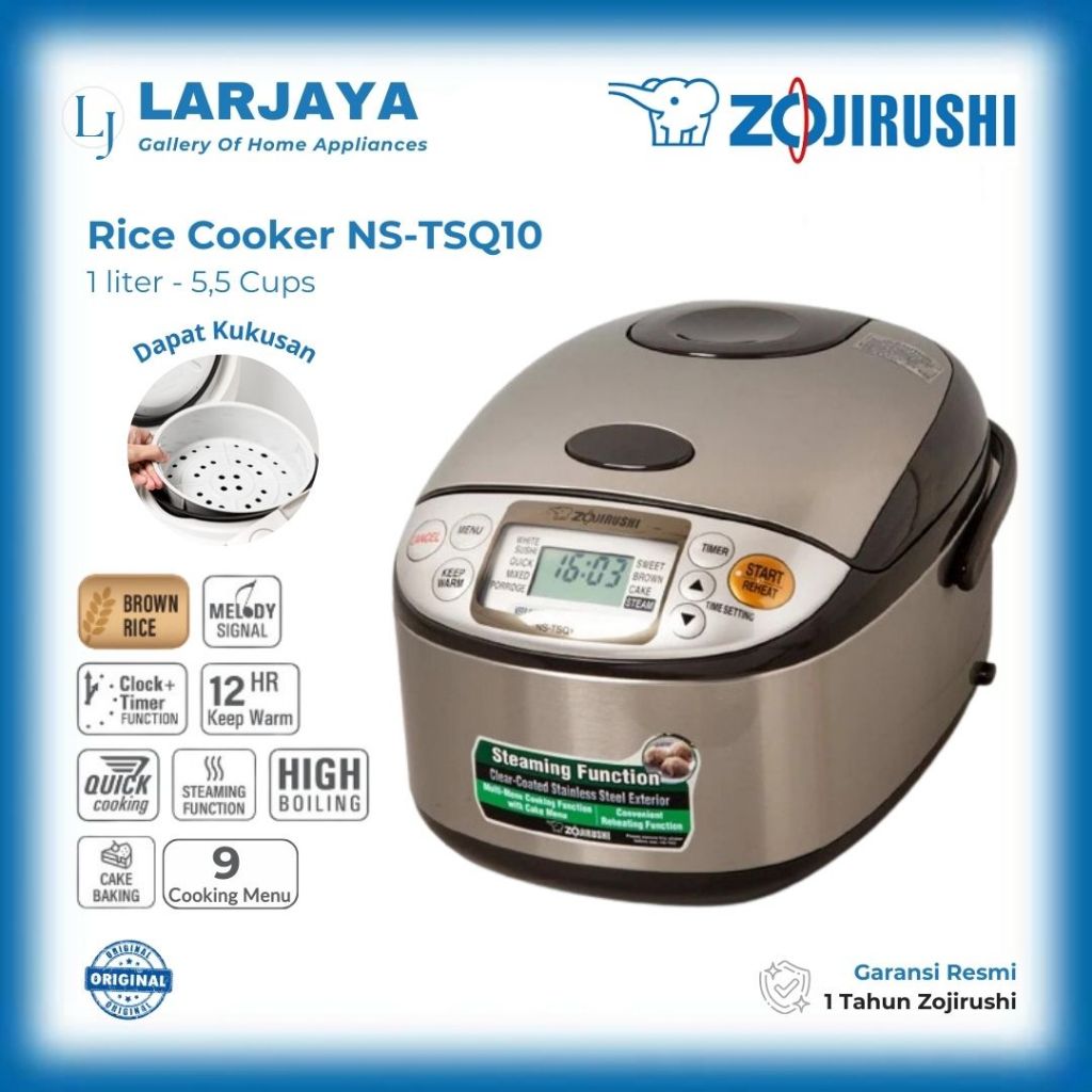 Jual Rice Cooker Zojirushi 1 Liter NS-TSQ10 XJ Magic Com 1 Liter (5,5 ...