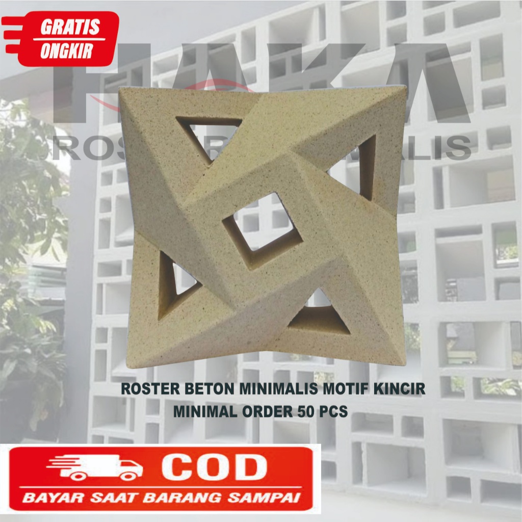 Jual loster lubang angin/roster beton minimalis /roster kincir ...