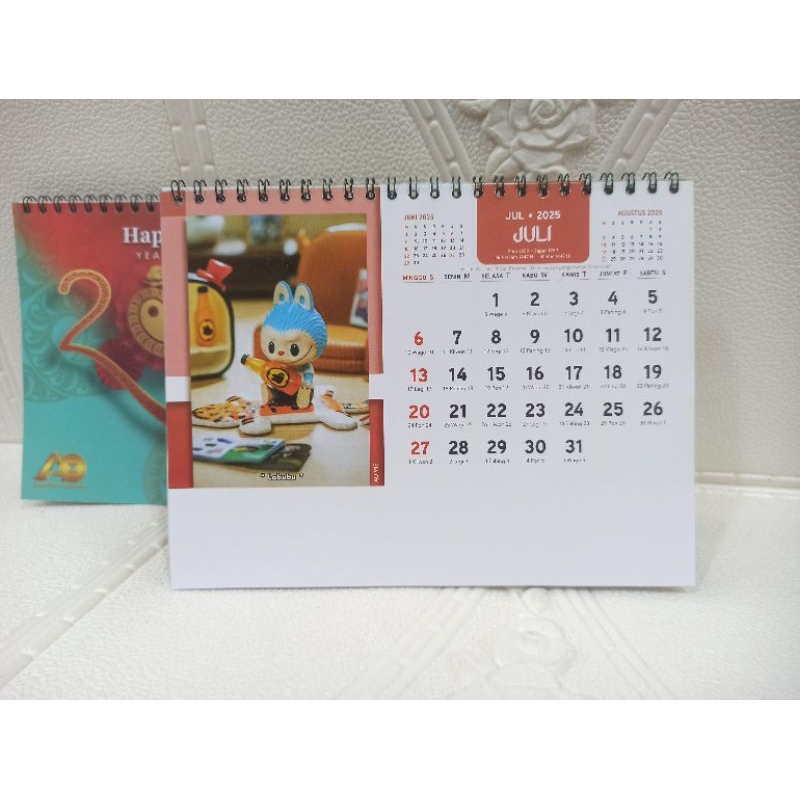 Jual kalender meja terbaru 2025 kartun lucu { labubu & duck } | Shopee ...