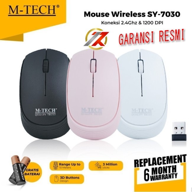 Jual M-TECH SY-7030 Original Mouse Wireless | Shopee Indonesia
