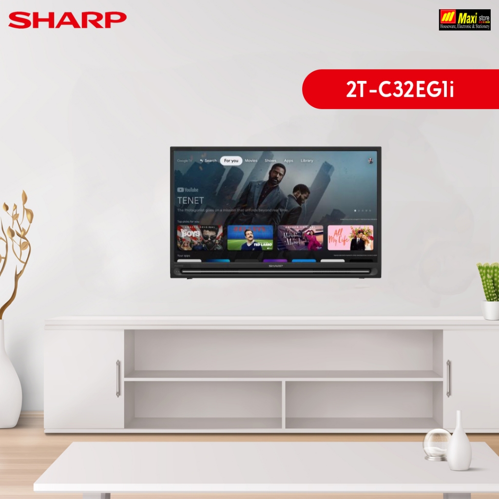 Jual SHARP 2T-C32EG1i HD-Ready Google TV with Google Assistant - Garansi Resmi | Shopee Indonesia