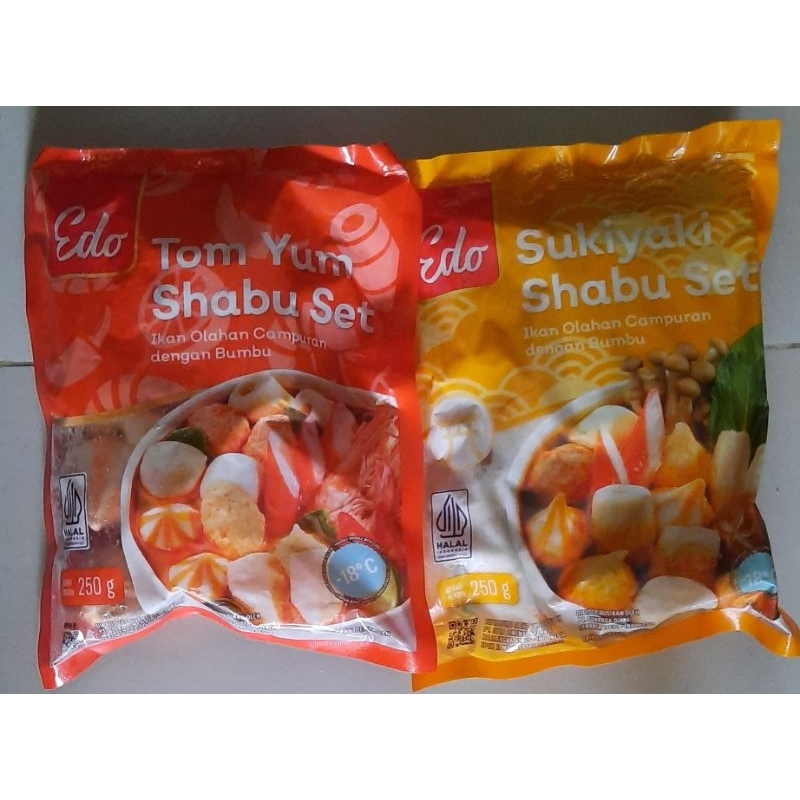 Jual Edo Shabu Set Tomyum Sukiyaki 250gr (Isi10-15pc+Bumbu) EXP SEP2025 ...