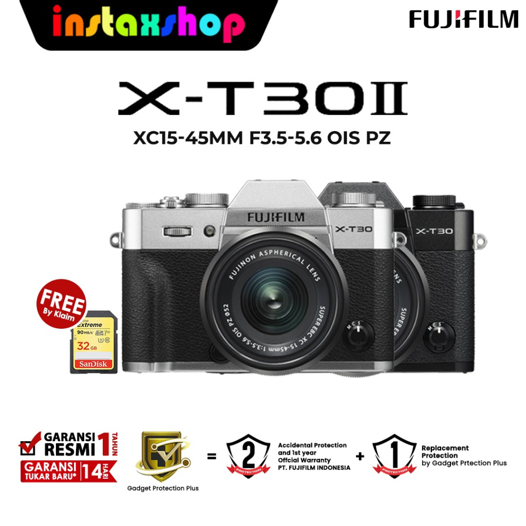 Jual Fujifilm Mirrorless Camera X-T30 II XT30 Mark II Kit XC 15-45mm F3 ...