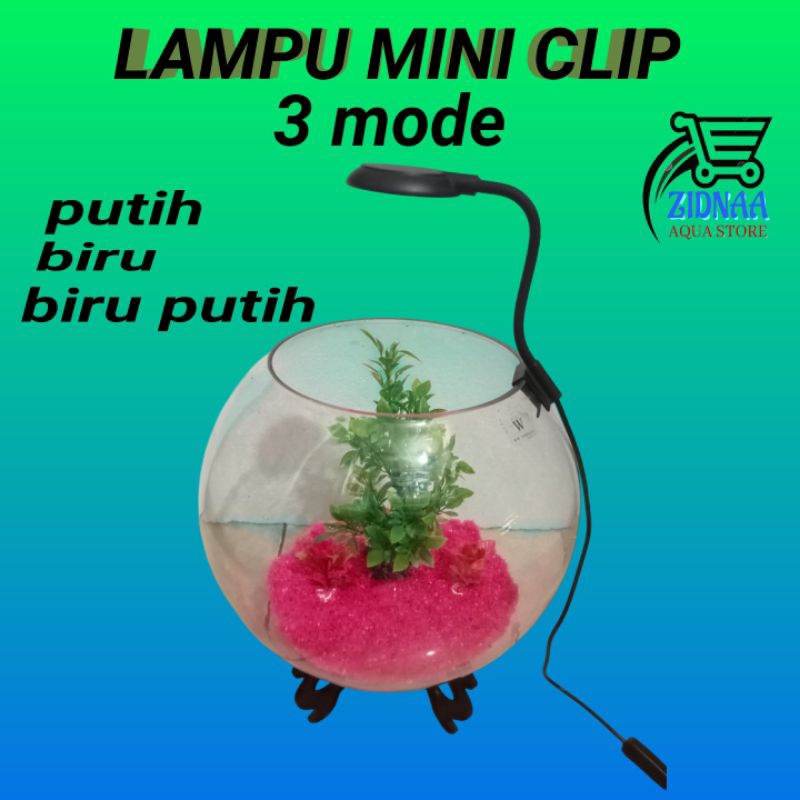 Jual LAMPU MINI CLIP 3 MODE SAKKAI PRO LED 311 Lampu akuarium toples ...