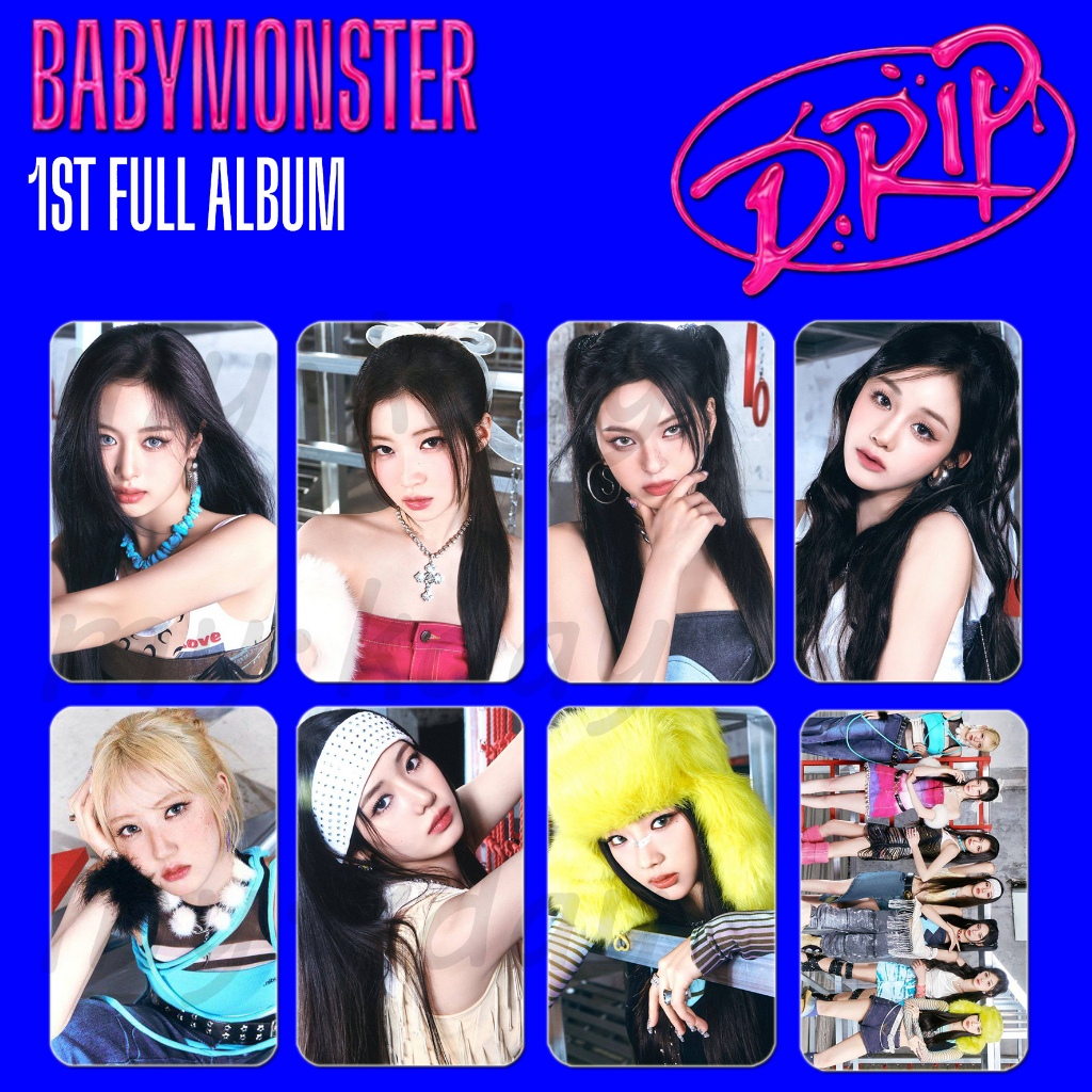 Jual PC-1823, Unofficial Photocard Baby Monster Drip 2 sisi | Shopee Indonesia