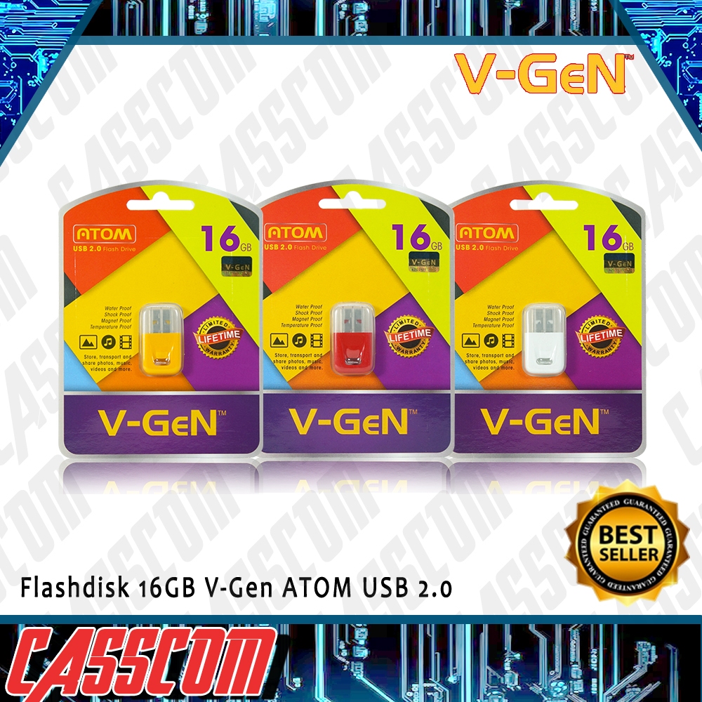 Jual Flashdisk Vgen Atom 16GB / FD V-gen 16 GB ORIGINAL | Shopee Indonesia