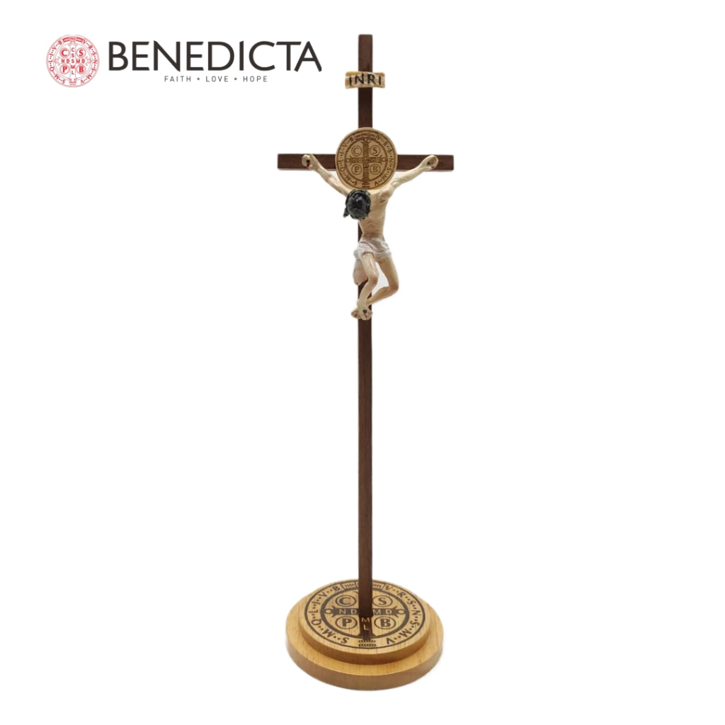 Jual SALIB BENEDICTUS AGONY OF JESUS RISE NATURAL W/STAND - SALIB ...