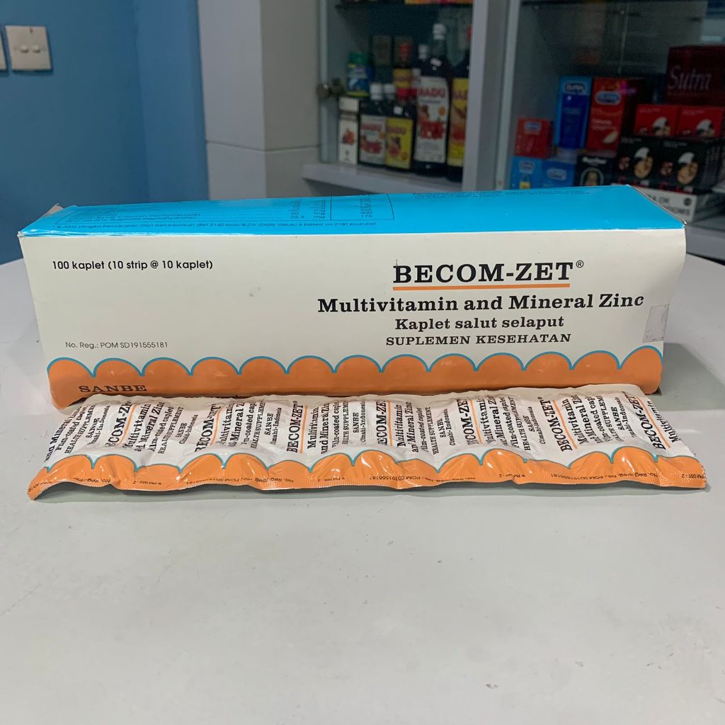 Jual BECOM ZET Strip isi 10 Kaplet - Multivitamin | Shopee Indonesia