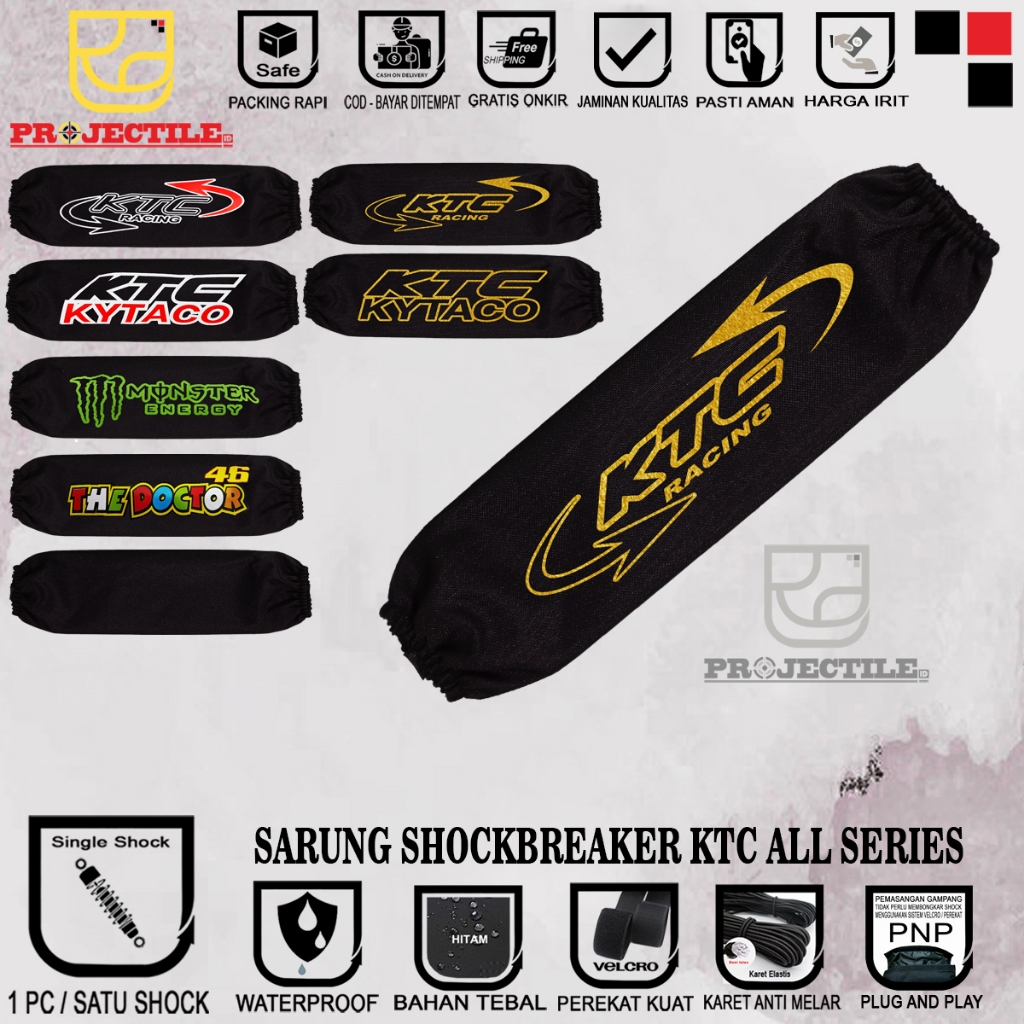 Jual Sarung shock / cover shockbreaker KTC sarung sok shok belakang ...