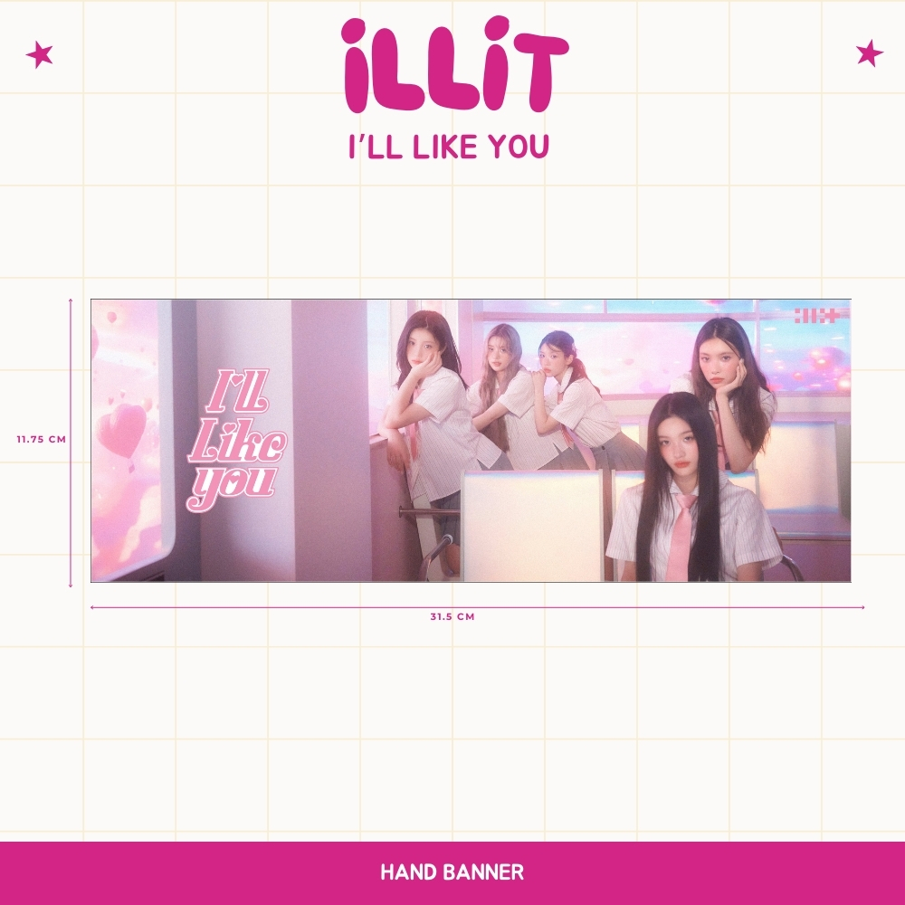 Jual HAND BANNER ILLIT BOMB HANDBANNER KPOP UNOFFICIAL IROHA MINJU MOKA ...