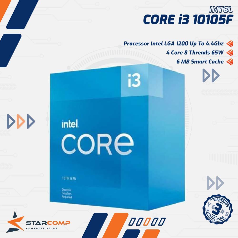 Jual Intel Core i3 10105F 3.7Ghz Up To 4.4Ghz [Box] Socket Processor LGA1200 | Shopee Indonesia