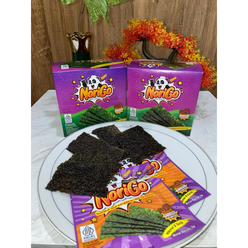 Jual Norigo Cemilan Rumput Laut 1 Dus isi 5 Box/60 pcs | Shopee Indonesia