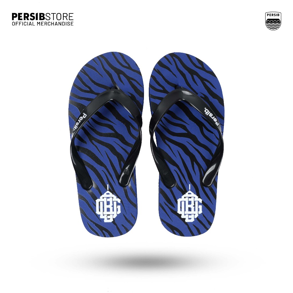 Jual PERSIB DOT BDG TIGER FLIPFLOPS NAVY BLACK | Shopee Indonesia