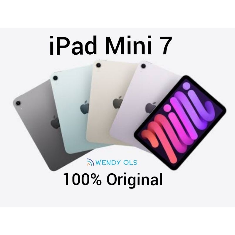 Jual iPad Mini 7 A17 Pro Chip 2024 5G 8.3 inch 128GB 256GB 512GB Wifi ...